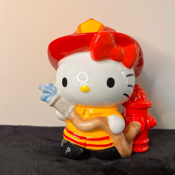 Sanrio | Accents | Hello Kitty Firefighter Ceramic Blue Sky Clayworks ...